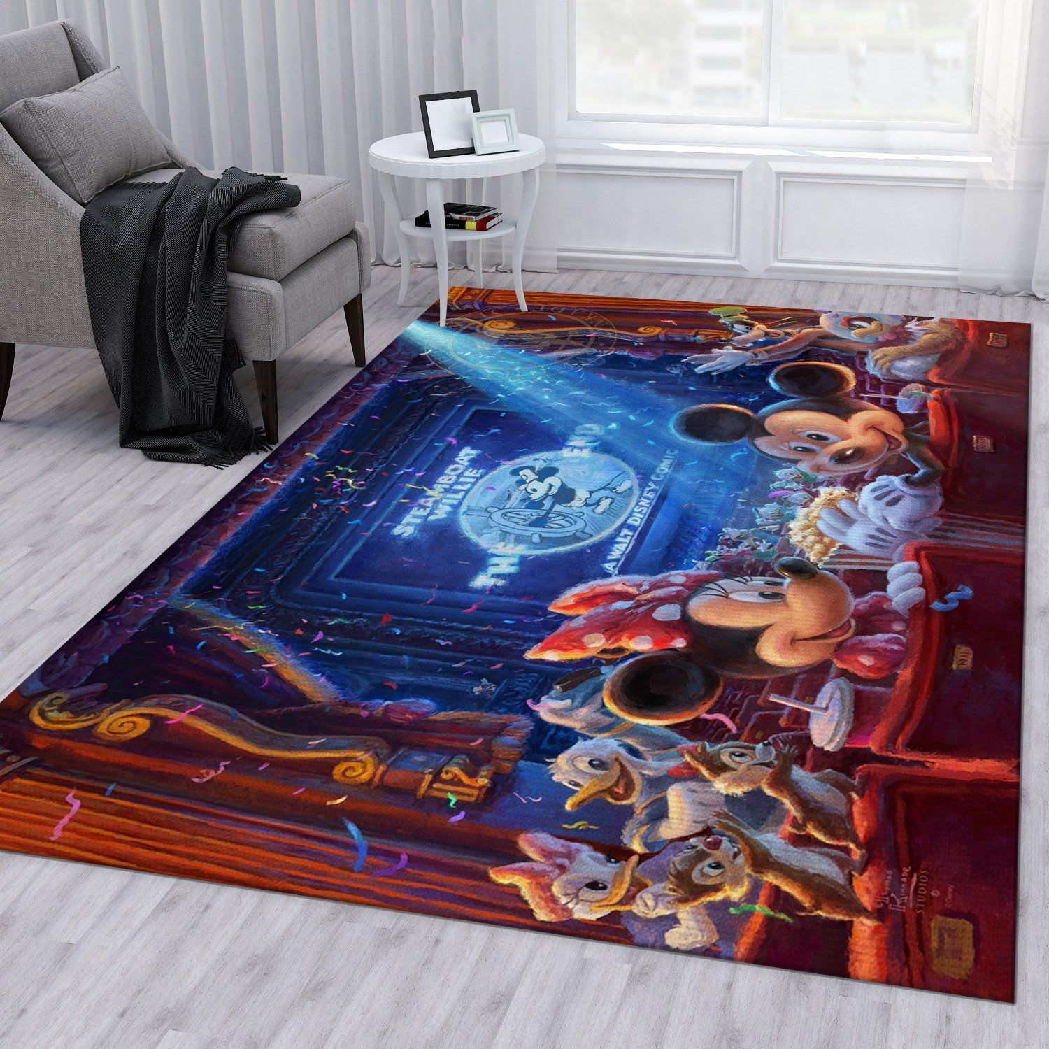 90 Years Of Mickey Disney Area Rug Bedroom Rug Home Decor R1323 – We ...
