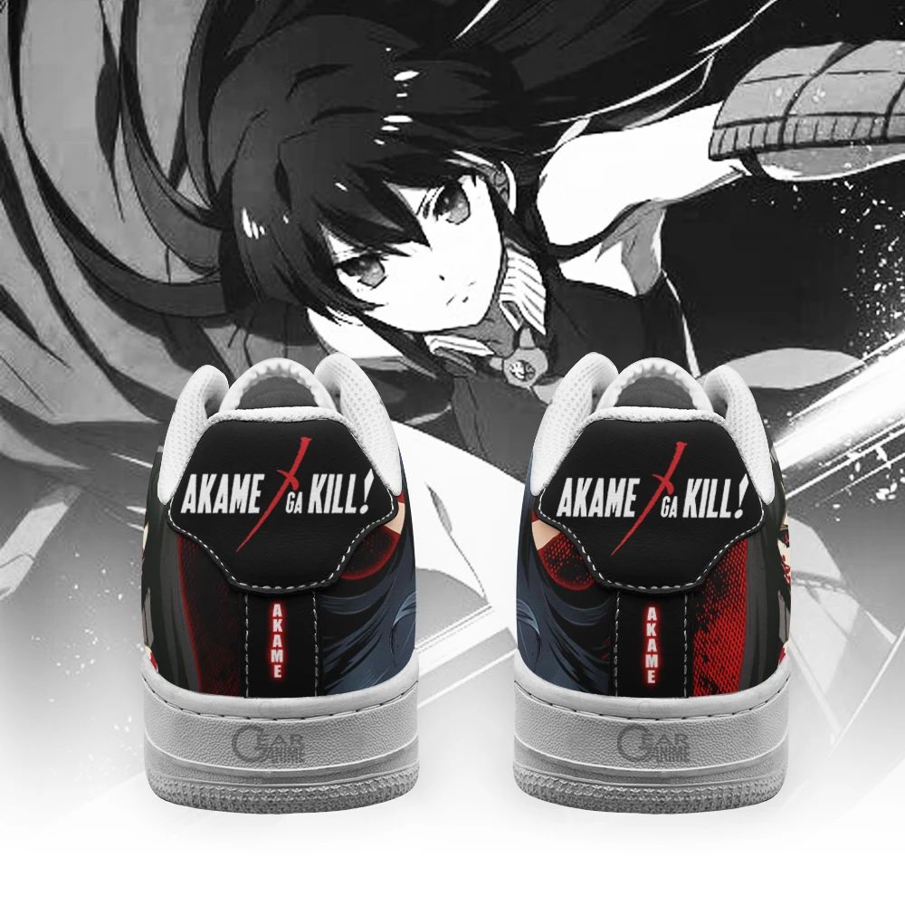 Akame Shoes Akame Ga Kill Custom Anime Air Force Sneakers AF0027 – We ...