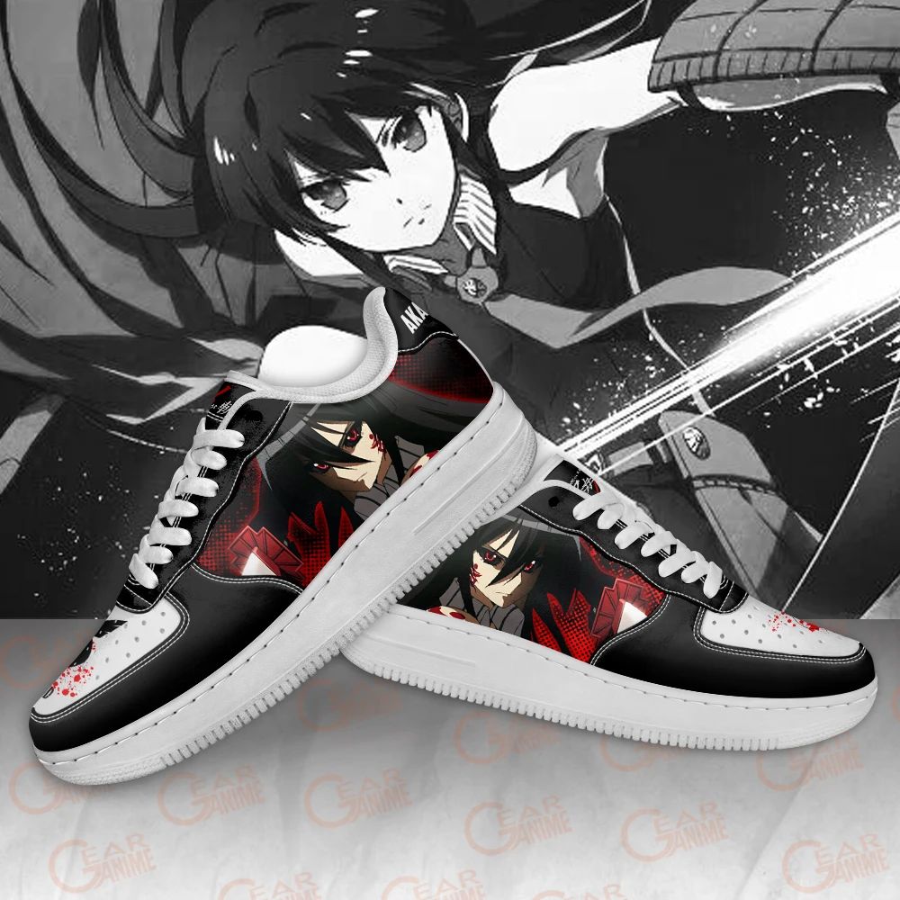 Akame Shoes Akame Ga Kill Custom Anime Air Force Sneakers AF0027 – We ...