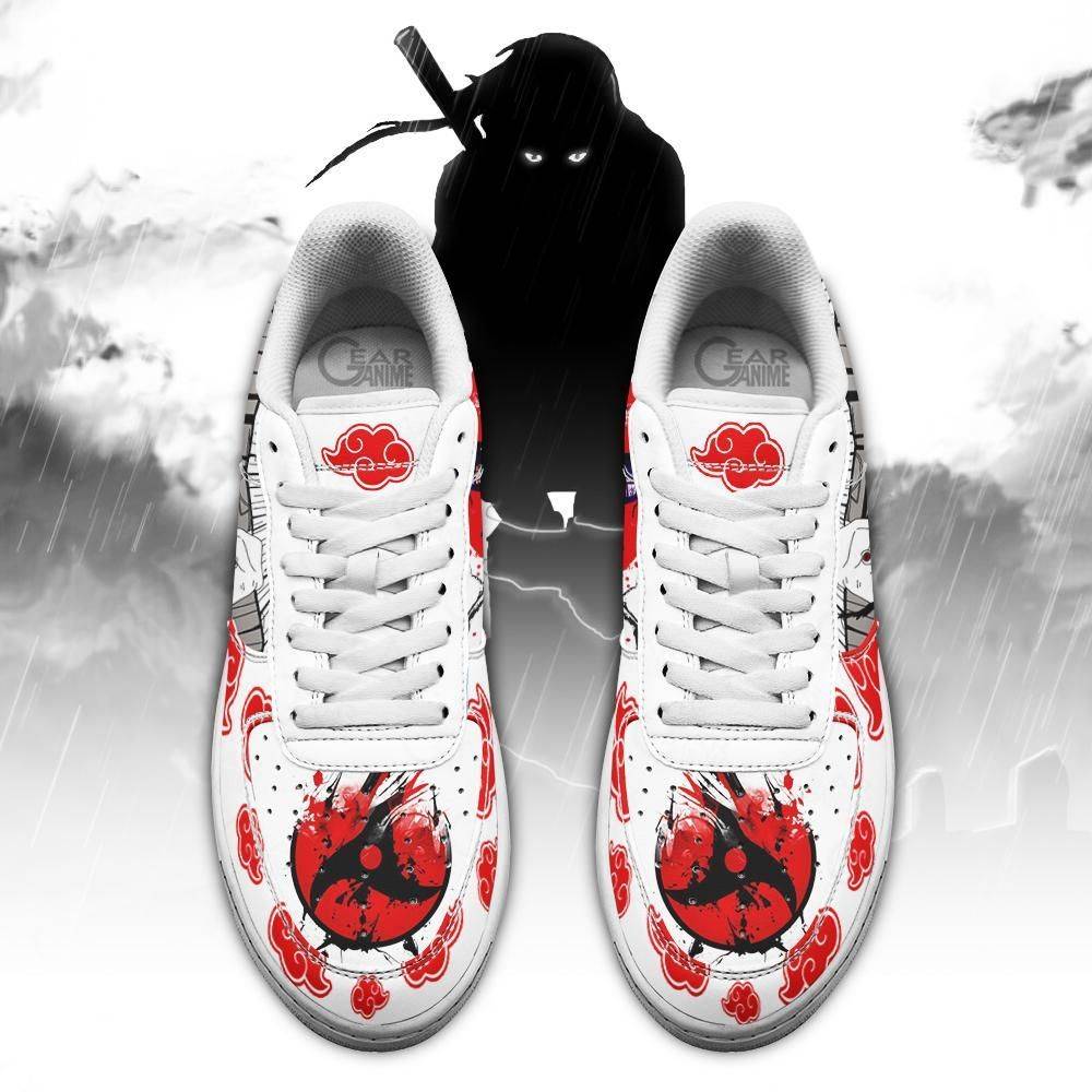 Akatsuki Itachi Air Force 1 Sneakers Custom Japan Style Naruto Anime ...