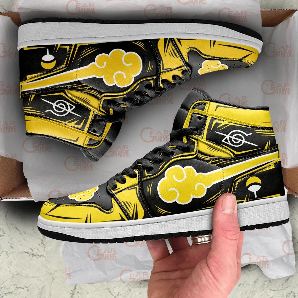 Akatsuki Sneakers Yellow Custom Naruto Anime Shoes JDH1637 – We sell ...