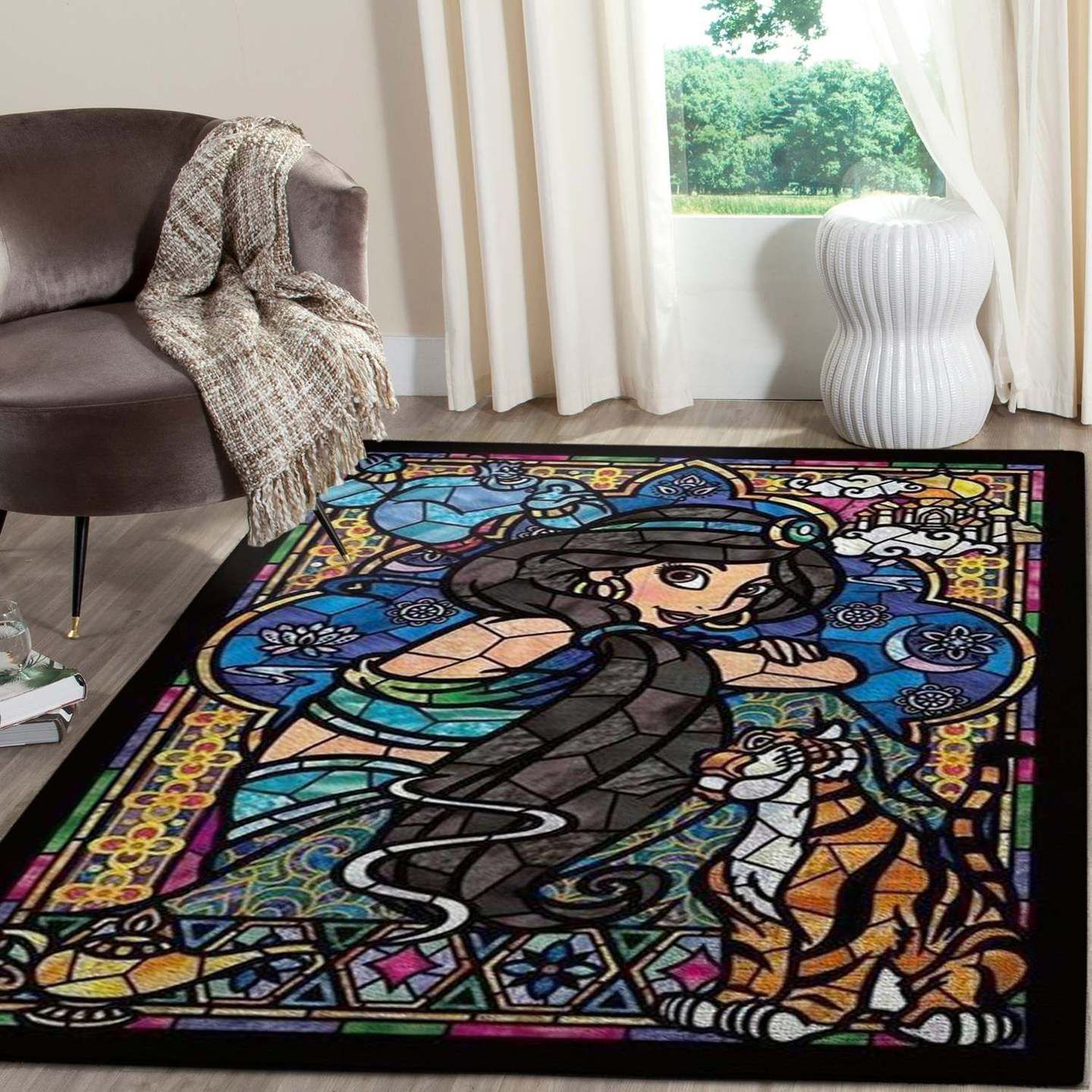 Aladdin And Princess Jasmine, Disney Rug Floor Decor R3848 – We sell ...