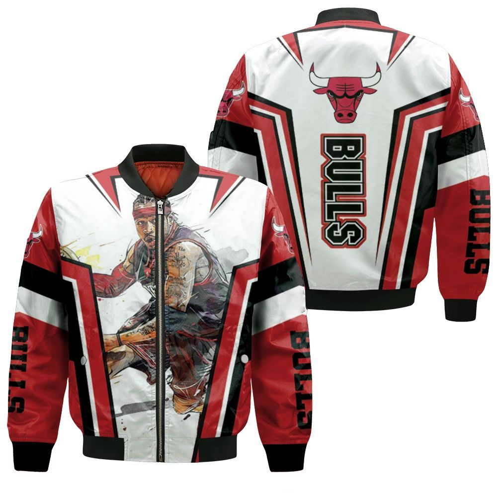 Allen Iverson Chicago Bulls NBA Bomber Jacket BBJ2033 – We sell ...
