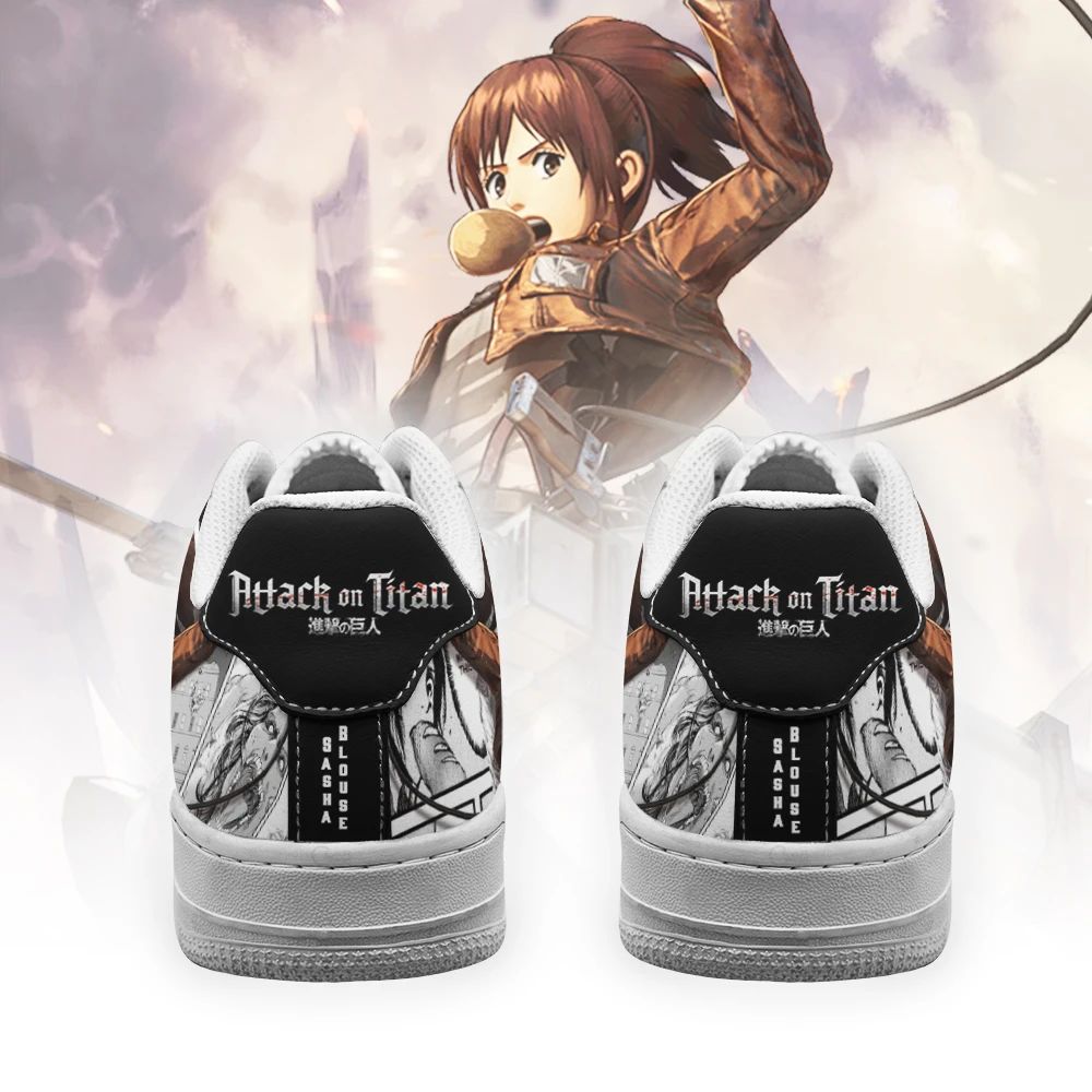 Aot Sasha Air Force Sneakers Attack On Titan Anime Shoes Mixed Manga ...