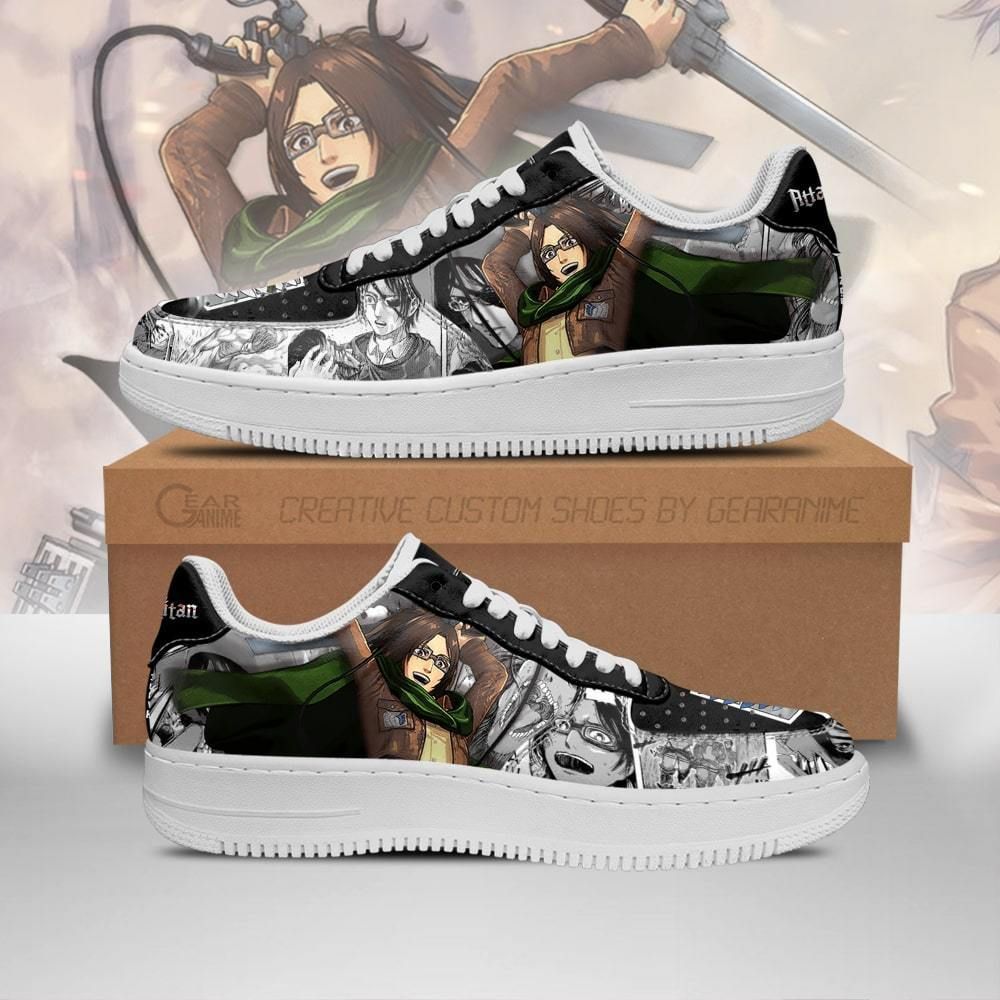Aot Zoe Hange Air Force Sneakers Attack On Titan Anime Manga Shoes ...