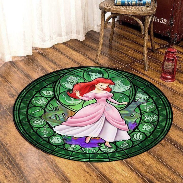 Ariel Round Carpet, Disney Round Rug Floor Decor R0238 – We sell ...