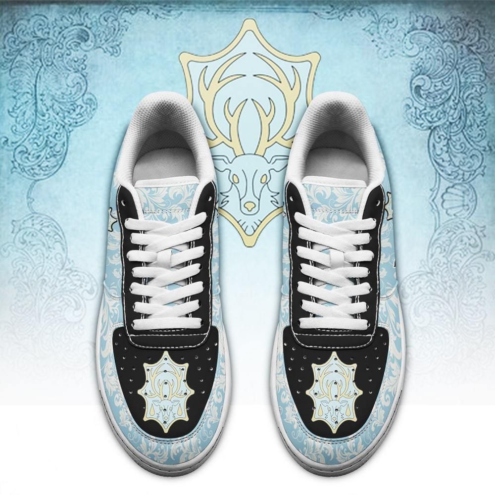 Black Clover Shoes Magic Knights Squad Azure Deer Air Force Sneakers ...