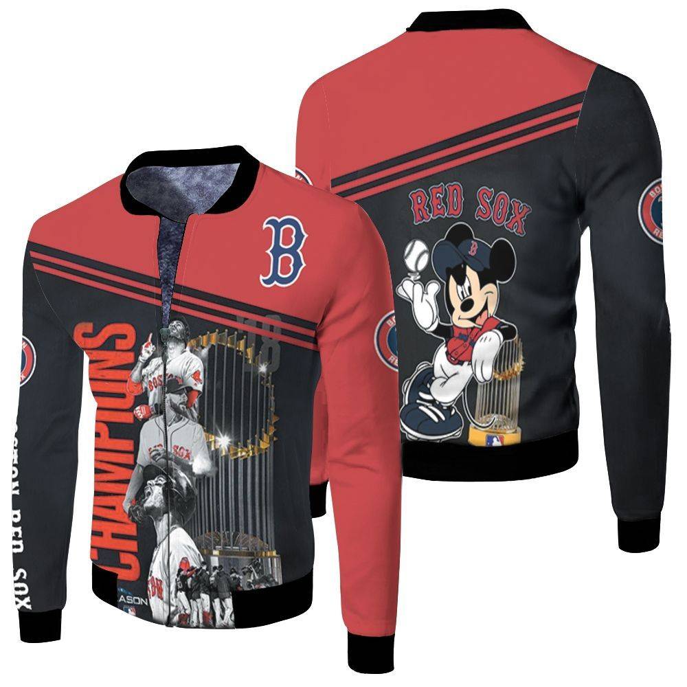 Boston Red Sox Champions Fleece Bomber Jacket FBJ0648 – We sell ...