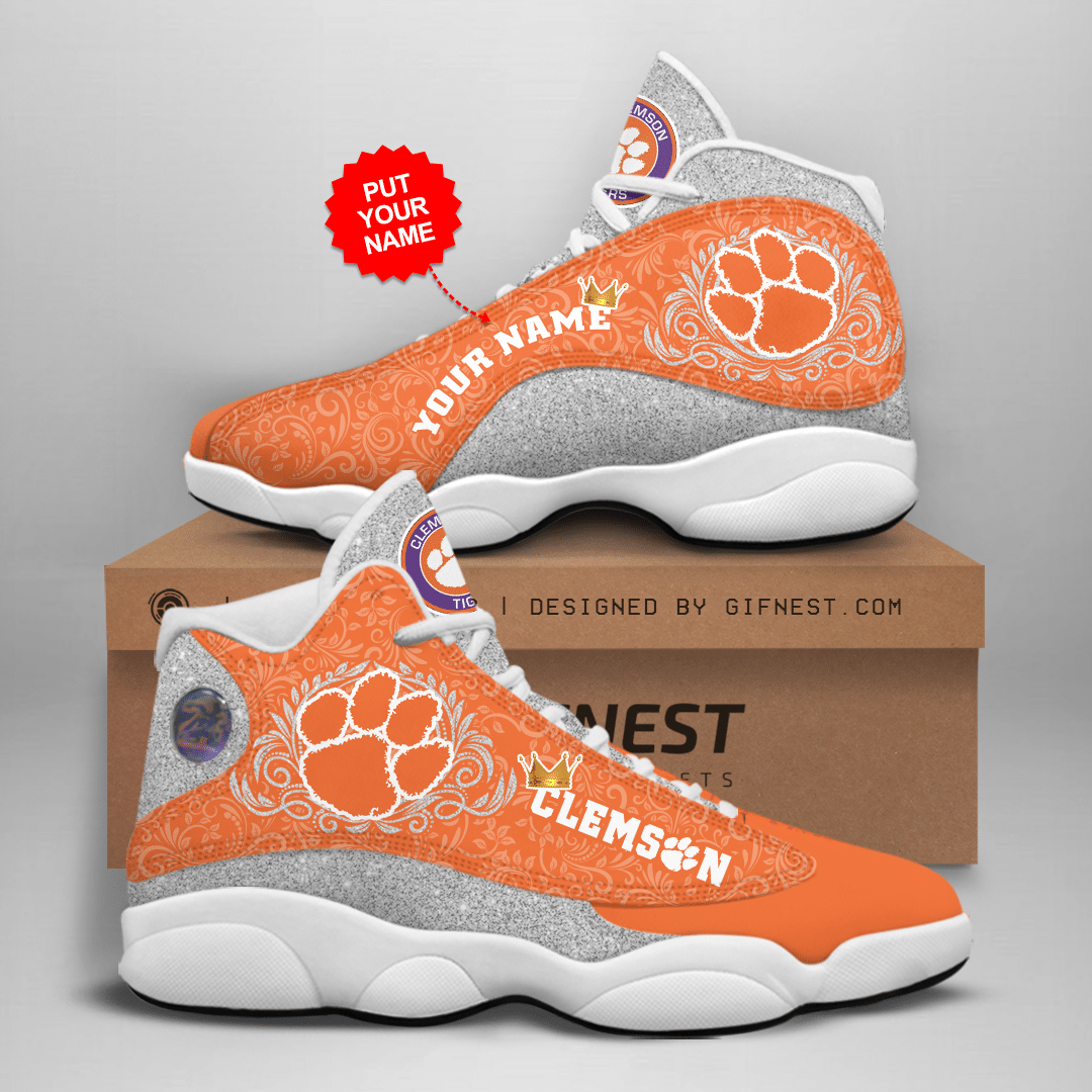 Customized Name Clemson Tiger Jordan 13 Personalized Shoes JD130057 ...