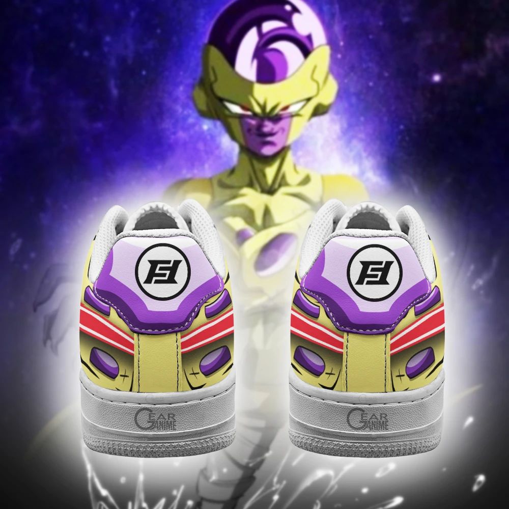 Dbz Gold Frieza Air Force 1 Sneakers Custom Skill Dragon Ball Anime ...