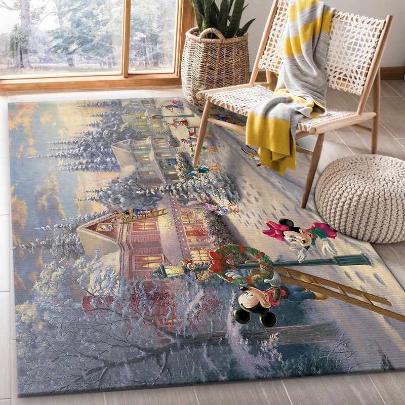 Disney Characters Mickey S Victorian Christmas Area Rugs Disney ...