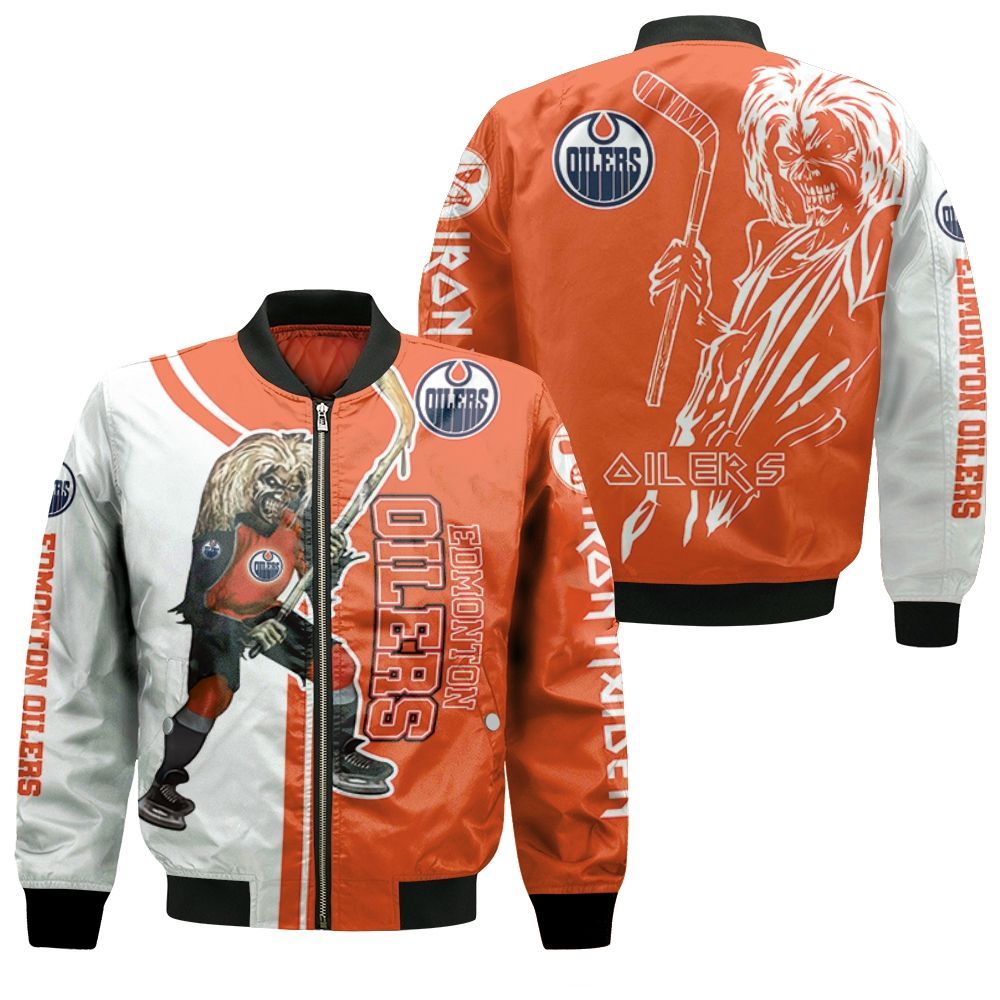 Edmonton Oilers And Zombie For Fans Bomber Jacket BBJ2090 – We sell ...