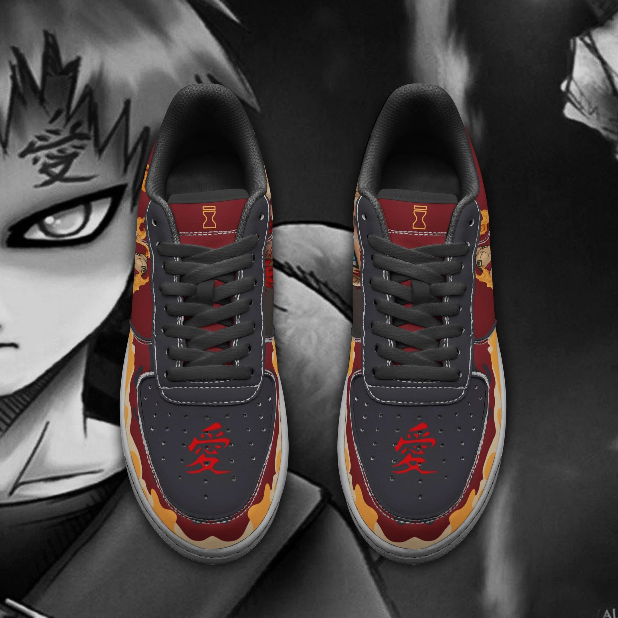 Gaara Air Force Sneakers Naruto Anime Shoes Custom AF0204 – We sell ...