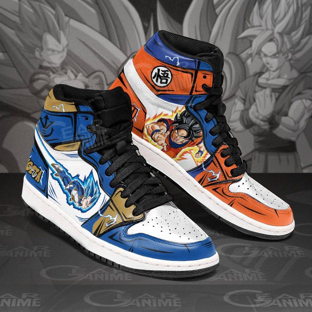 Goku and Vegeta Sneakers Custom Dragon Ball Anime Shoes JDH0098 – We ...