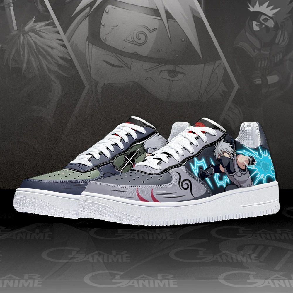 Hatake Kakashi Air Force 1 Sneakers Anbu And Jounin Naruto Custom Anime ...
