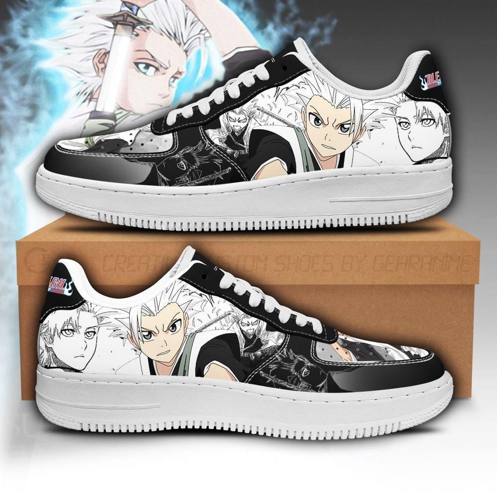 Hitsugaya Air Nike Air Force Shoes Unique Bleach Anime Custom Sneakers ...