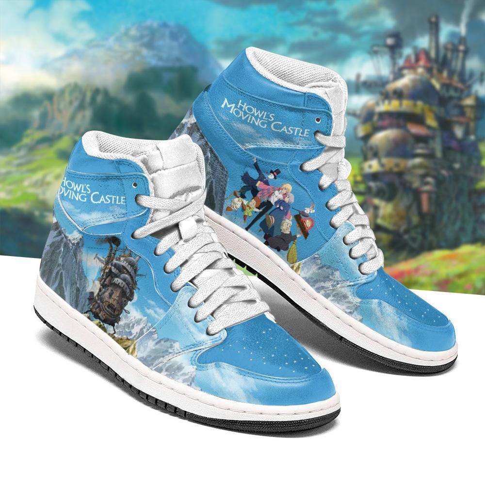 Howl’s Moving Castle Sneakers High Top Anime Leather Shoes JDH0315 – We ...