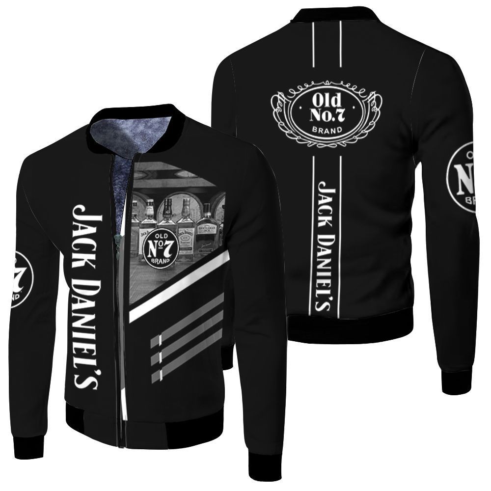 Jack Daniels Old No 7 Brand 3D Fleece Bomber Jacket FBJ0578 – We sell ...