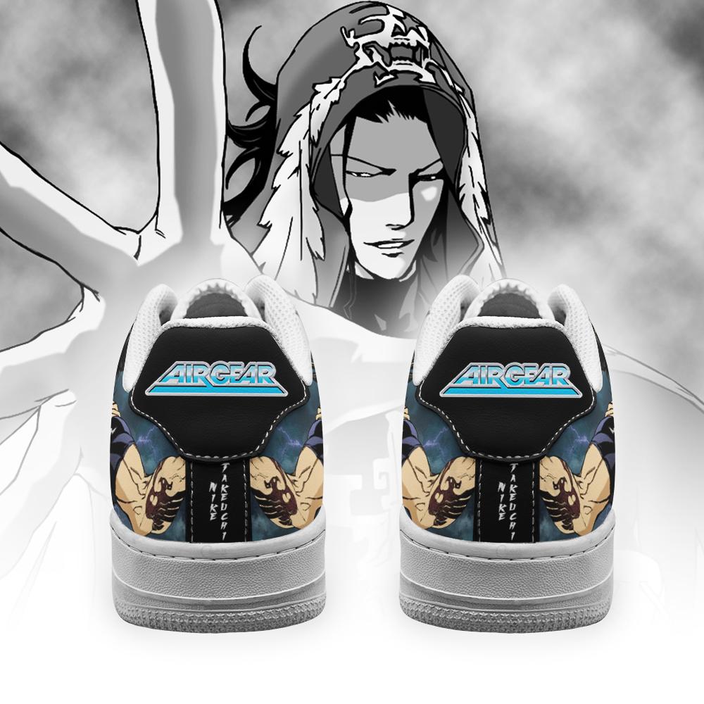 Jade King Takeuchi Air Gear Shoes Custom Anime Air Force Sneakers ...