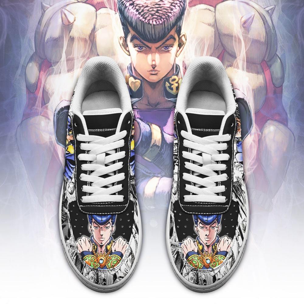 Josuke Higashikata Air Force Sneakers Manga Style Jojo’s Anime Shoes ...