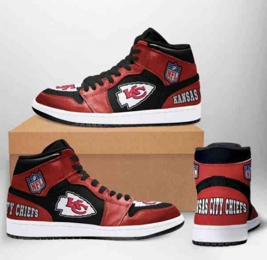 Kansas City Chiefs 2 NFL Football Air Jordan 1 Sport Custom Sneakers ...