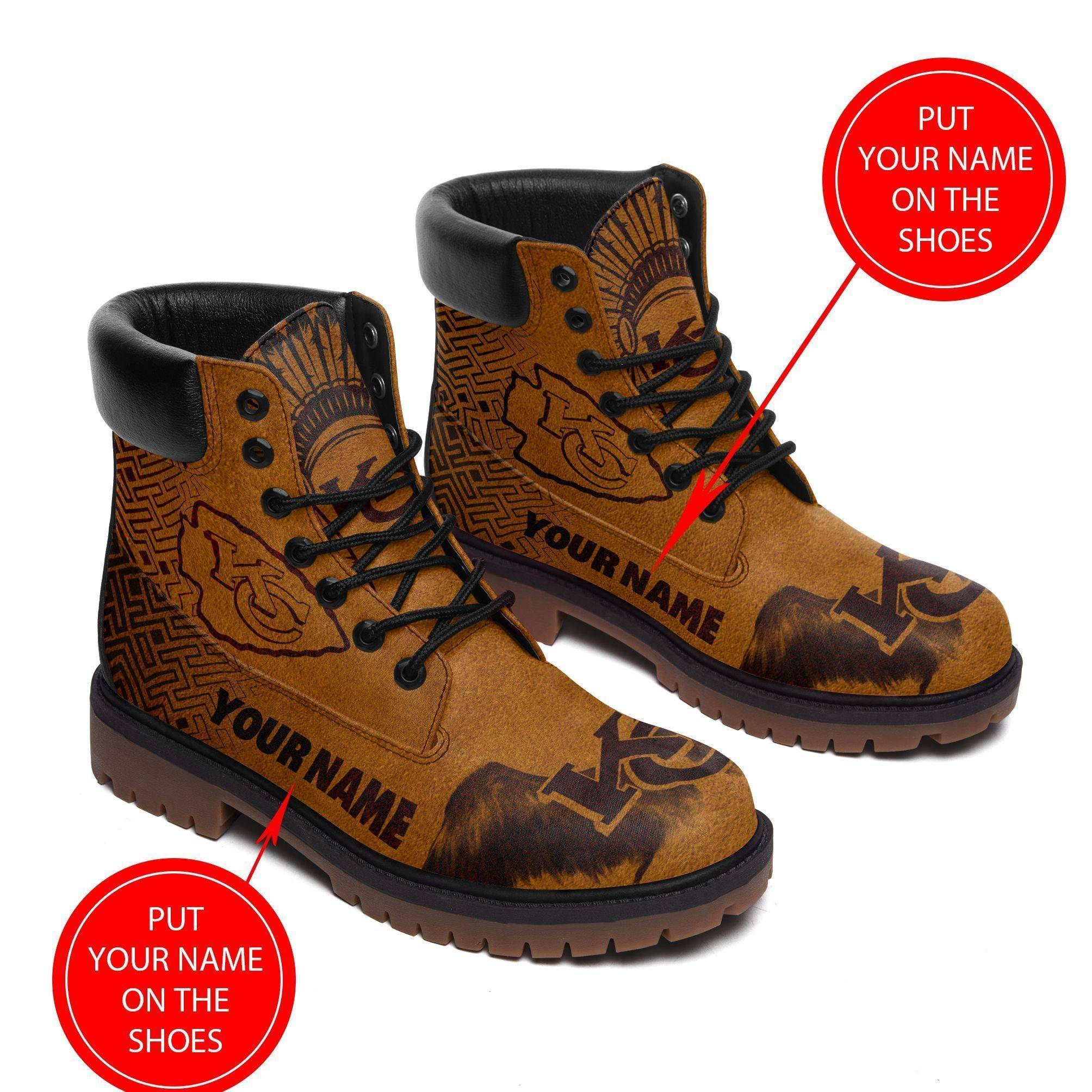 Kansas City Chiefs Personalized All Season Boots – Classic Boots CB0466 ...