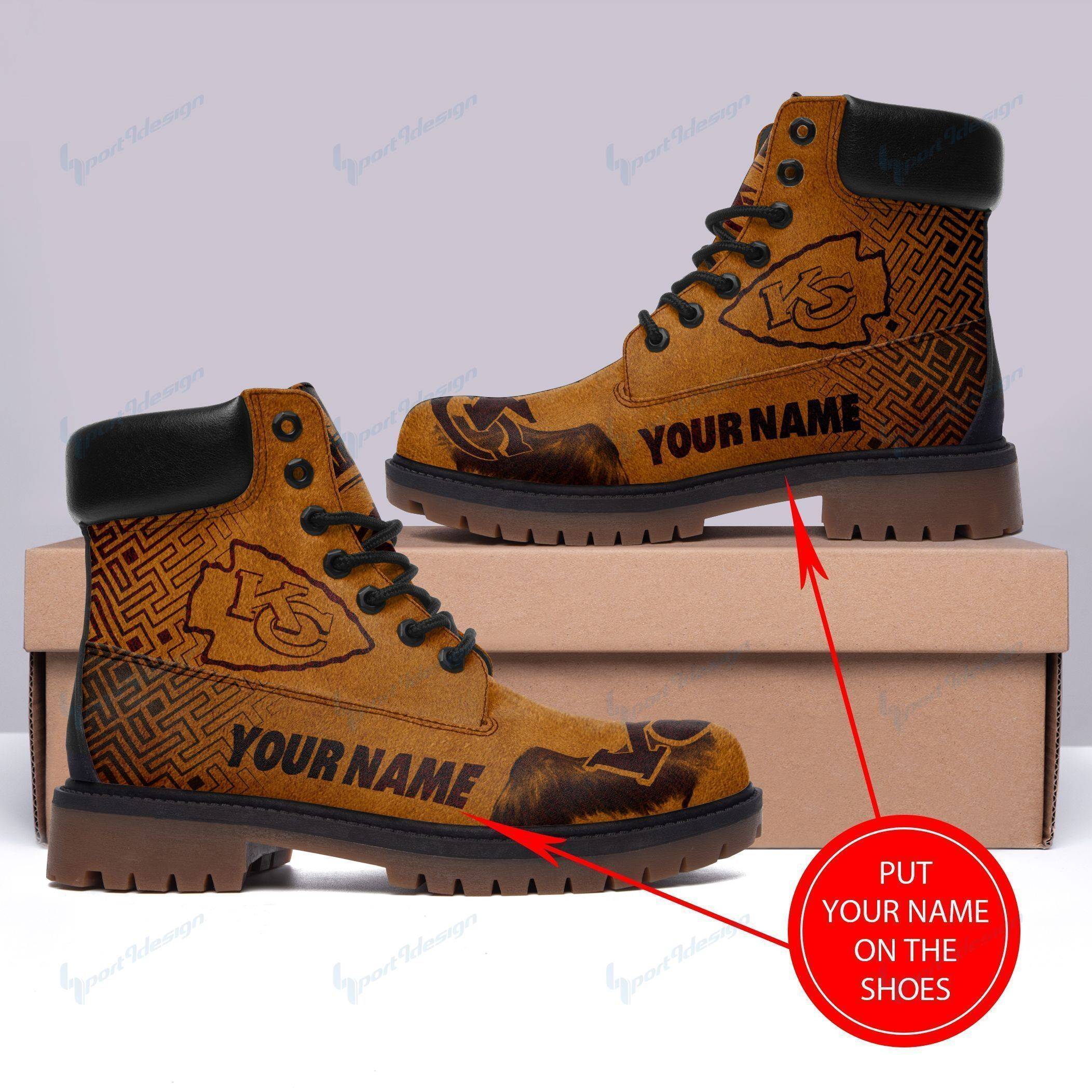 Kansas City Chiefs Personalized All Season Boots – Classic Boots CB0466 ...