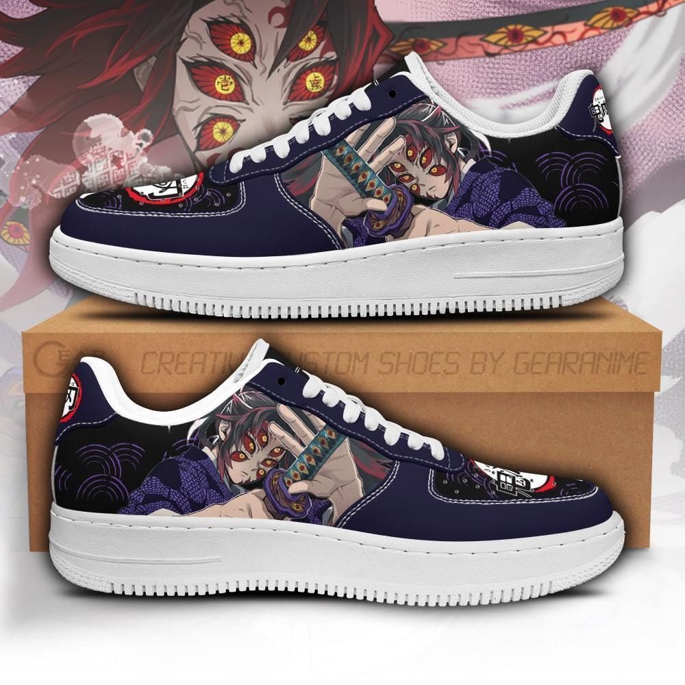 Kokushibou Nike Air Force Shoes Unique Demon Slayer Anime Custom ...