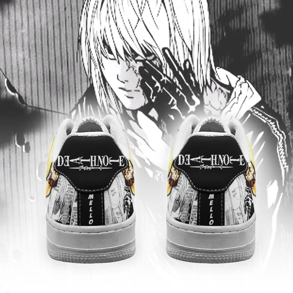 Mello Air Nike Air Force Shoes Unique Death Note Anime Custom Sneakers ...