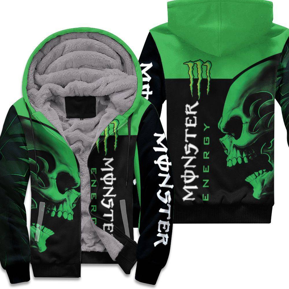 Monster Energy Drink Logo With Skull Unisex Fleece Hoodie – We sell ...