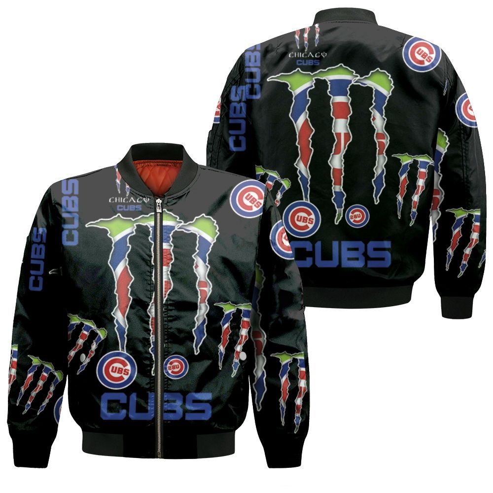 Monster Energy Logo For Lovers Chicago Cubs Bomber Jacket BBJ1315 – We ...