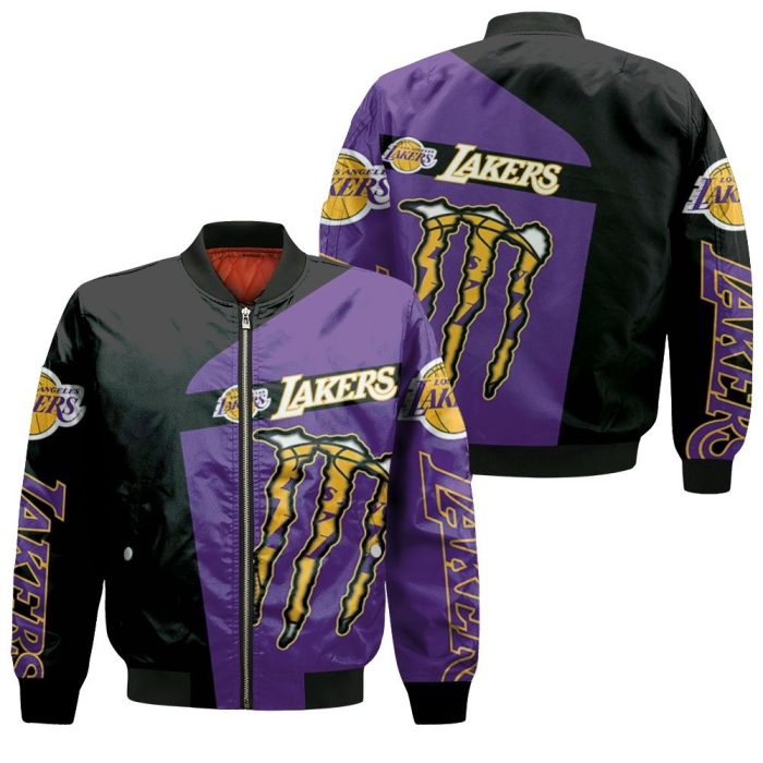 Monster Energy Los Angeles Lakers Bomber Jacket BBJ2055 – We sell ...