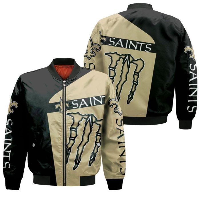 Monster Energy New Orleans Saints Bomber Jacket BBJ1506 – We sell ...