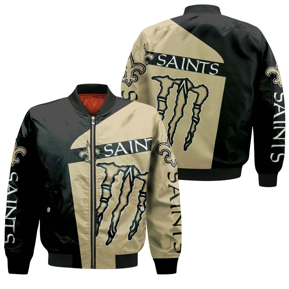 Monster Energy New Orleans Saints Bomber Jacket BBJ1506 – We sell ...