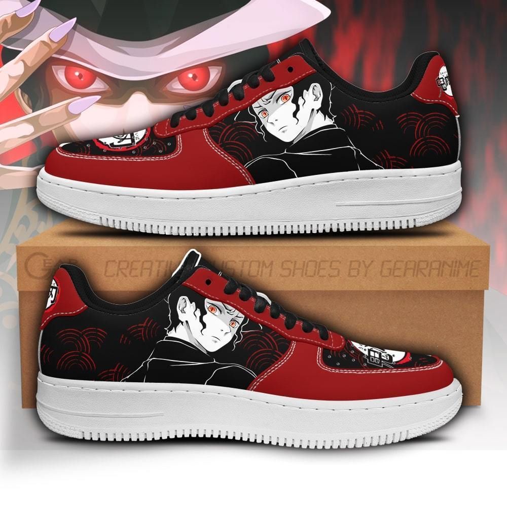 Muzan Nike Air Force Shoes Unique Demon Slayer Anime Custom Sneakers ...