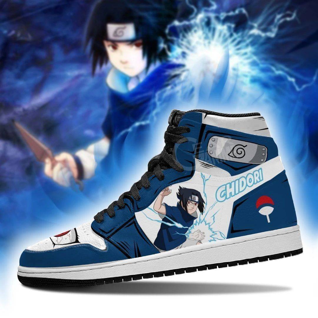 Naruto Sasuke Shoes Chidori Skill Costume Anime Sneakers JDH1095 – We ...