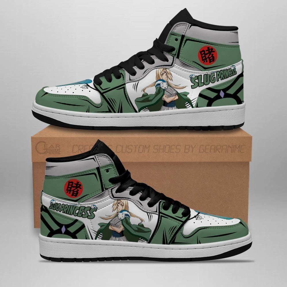 Naruto Tsunade Shoes Slug Princess Costume Boots Naruto Anime Sneakers ...