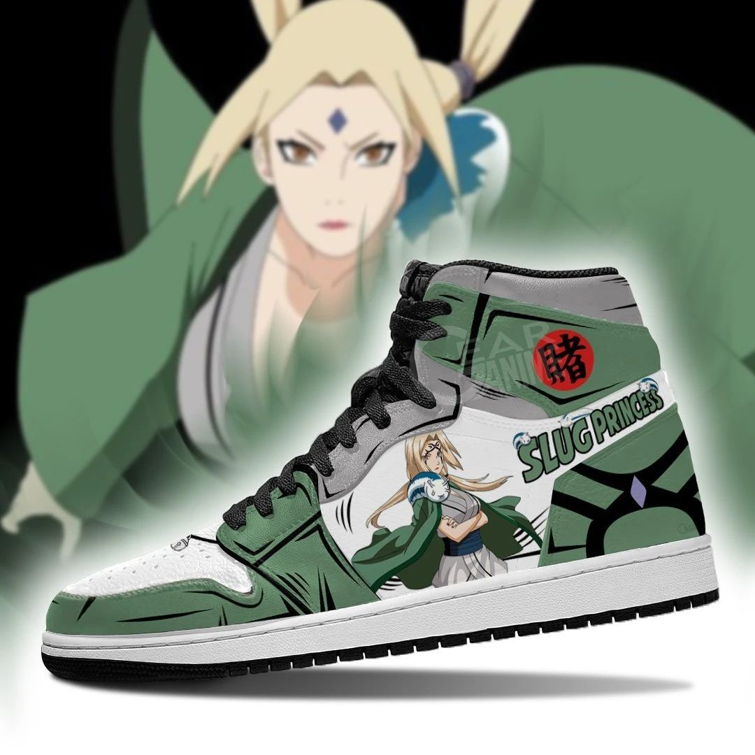 Naruto Tsunade Shoes Slug Princess Costume Boots Naruto Anime Sneakers ...