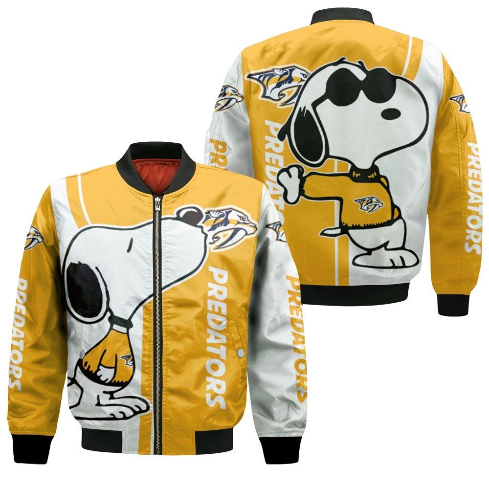 Nashville Predators Snoopy Lover 3D Printed Bomber Jacket BBJ1520 – We ...