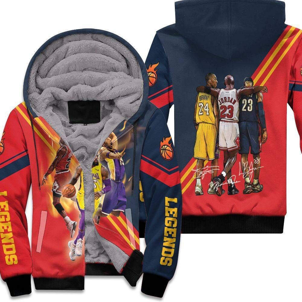 Nba Legends Michael Jordan Kobe Bryant Lebron James Signed Unisex ...