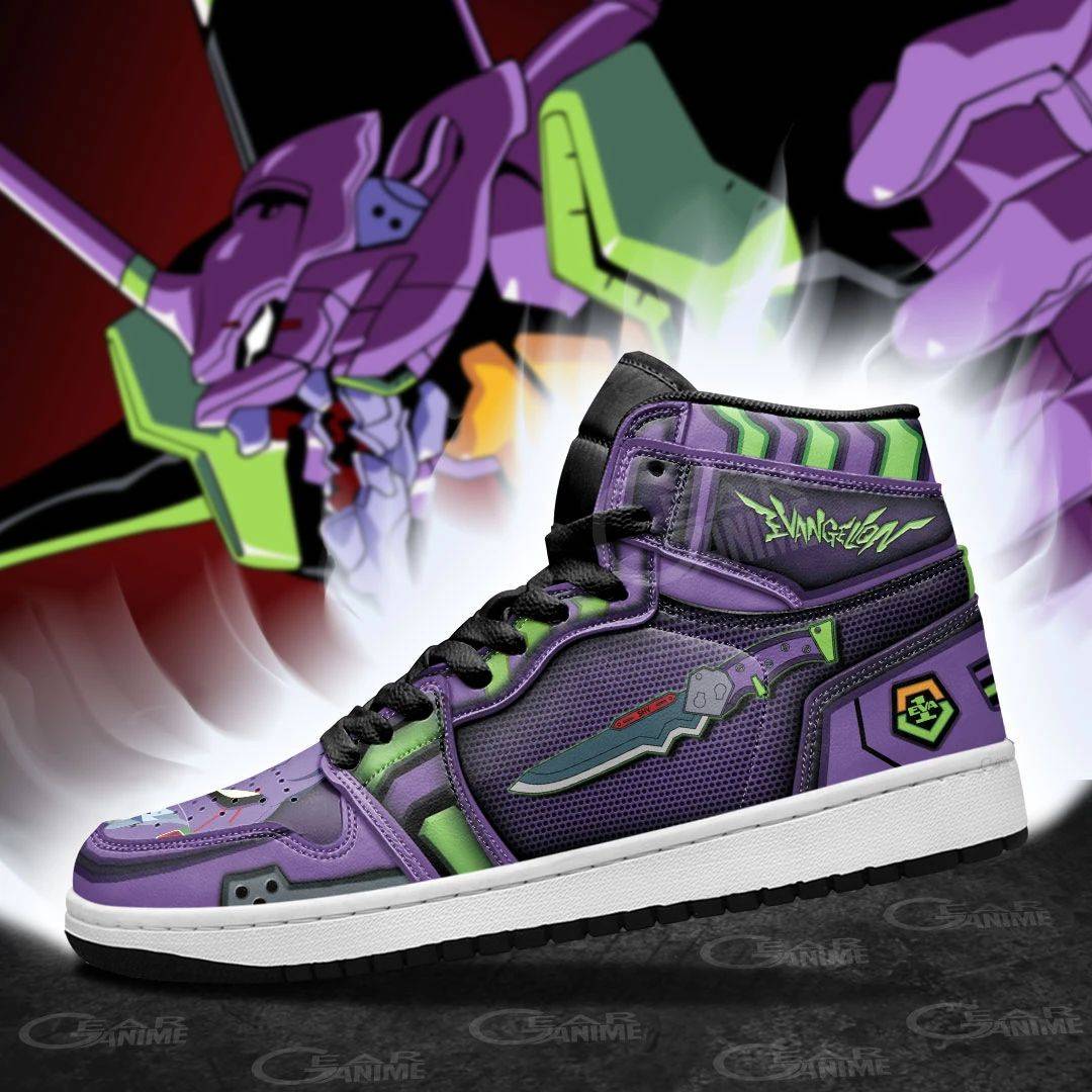 Neon Genesis Evangelion Unit-01 Sneakers Weapon Anime Shoes JDH0262 ...