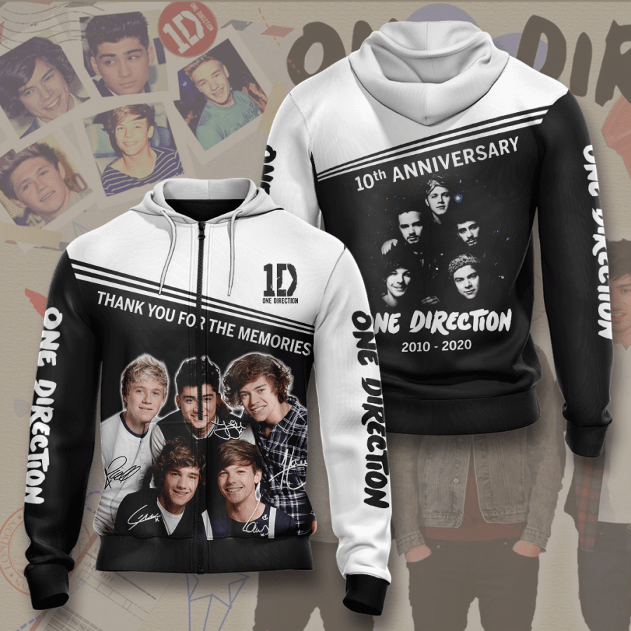 One Direction Zip-Up Hoodie – We sell presents, you sell memories!