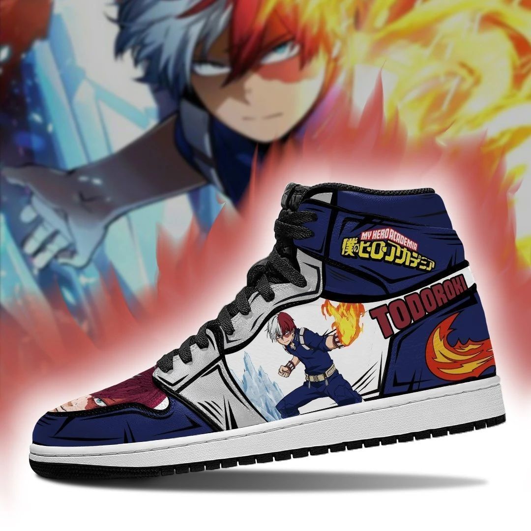 Shoto Todoroki Sneakers Custom My Hero Academia Anime Shoes JDH2028 ...