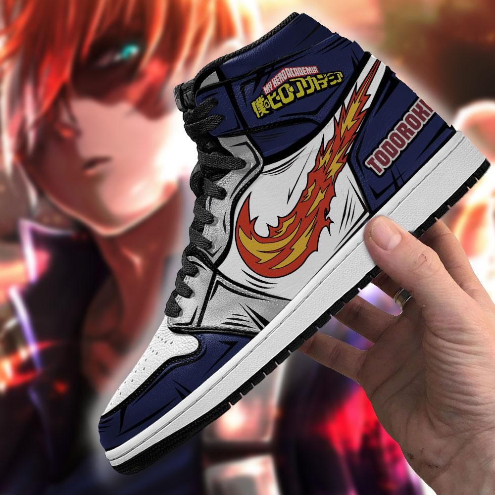 Shoto Todoroki Sneakers Ice And Fire My Hero Academia Anime Shoes ...