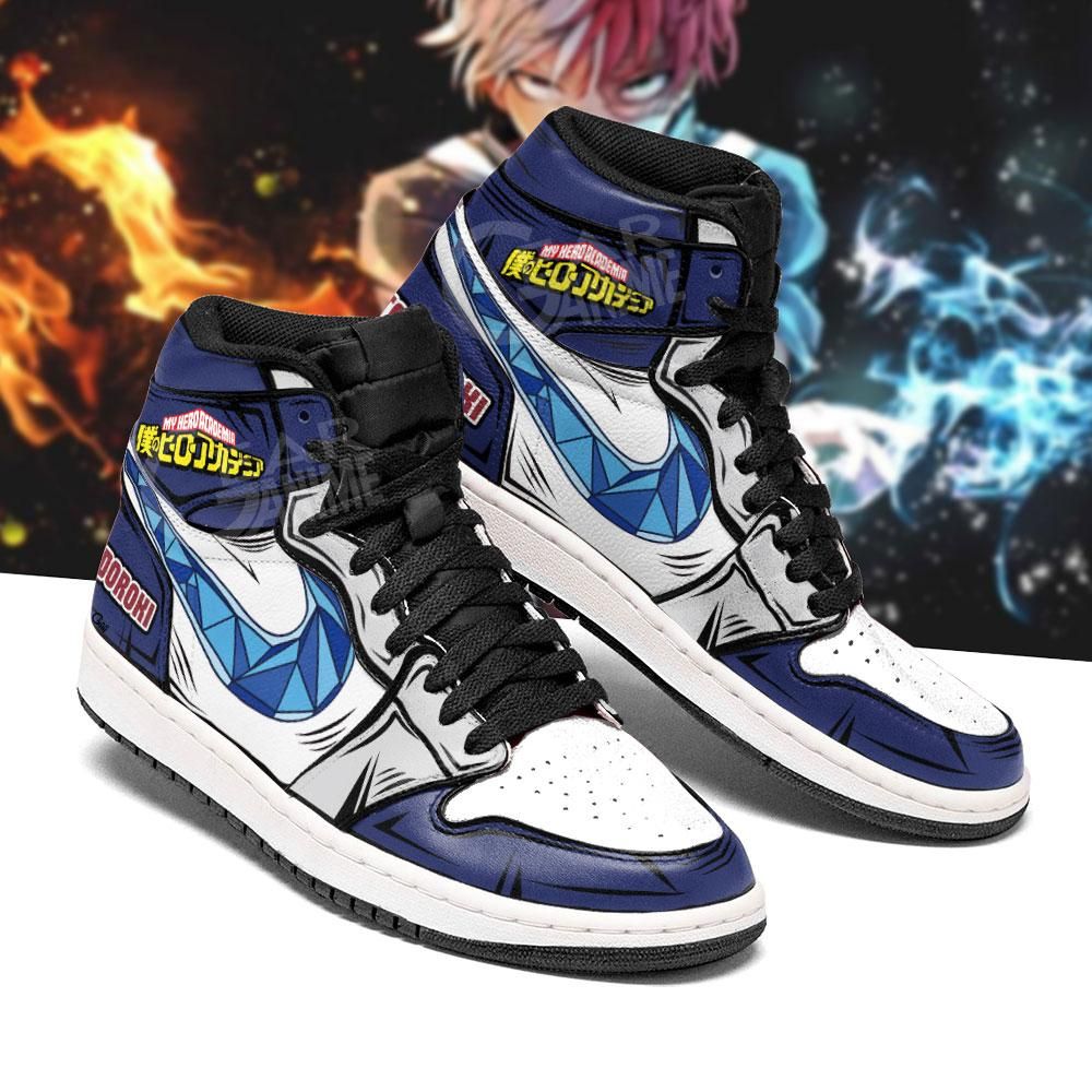 Shoto Todoroki Sneakers Ice And Fire My Hero Academia Anime Shoes ...