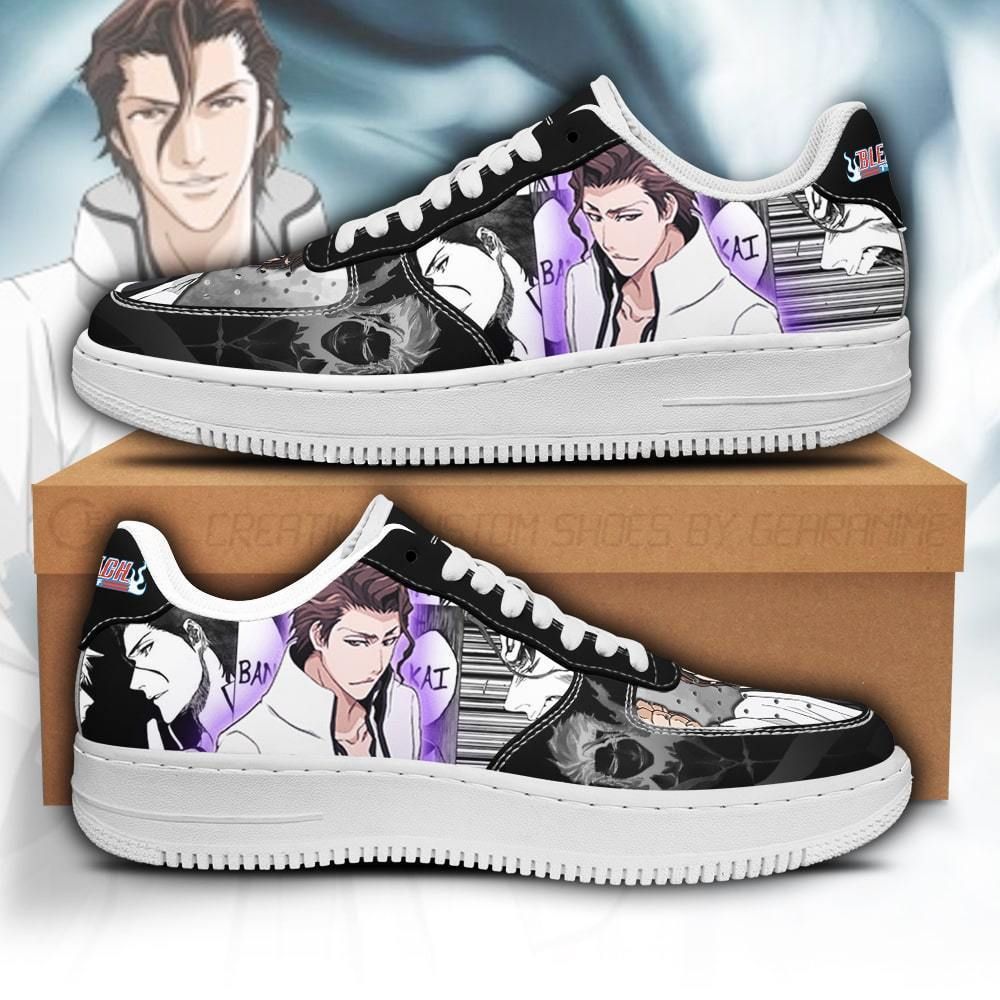 Sosuke Aizen Air Nike Air Force Shoes Unique Bleach Anime Custom ...