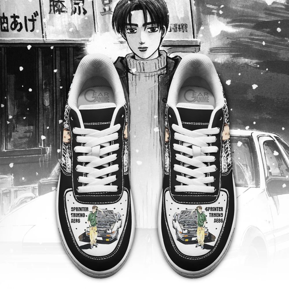 Takumi Fujiwara Shoes Initial D Anime Air Force Sneakers AF0041 – We ...