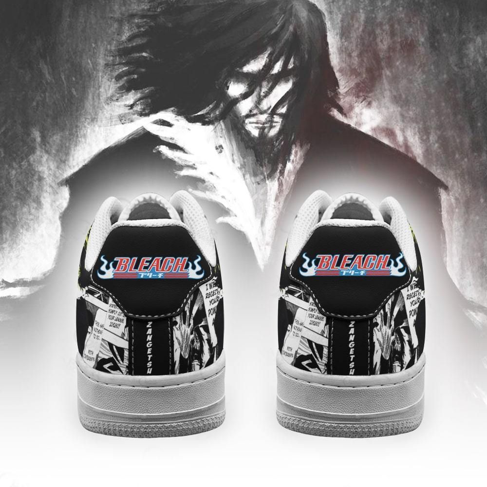 Zangetsu Nike Air Force Shoes Unique Bleach Anime Custom Sneakers ...