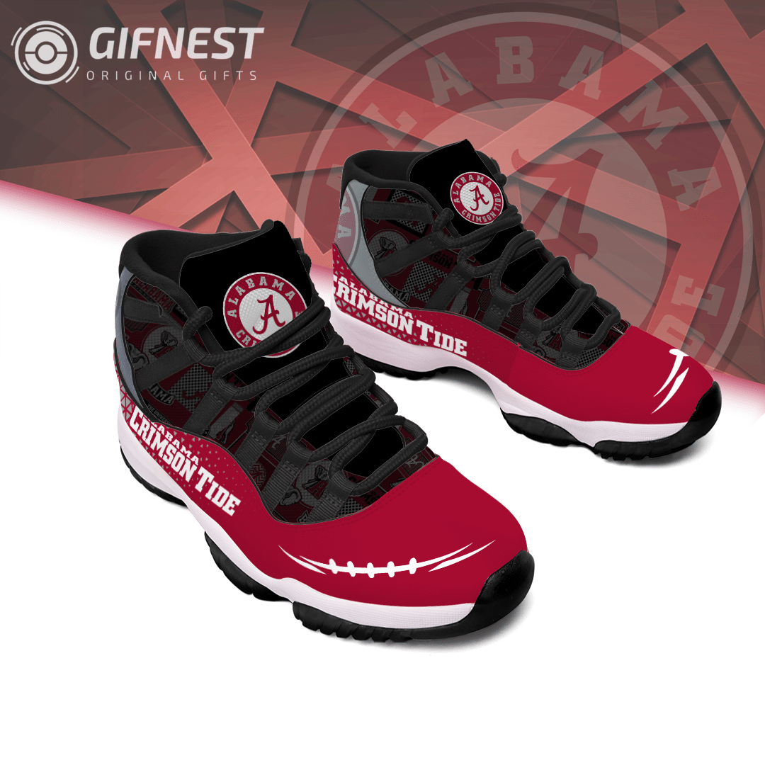 Alabama Crimson Tide Air Jordan 11 Custom Sneaker For Fans JD110076 ...