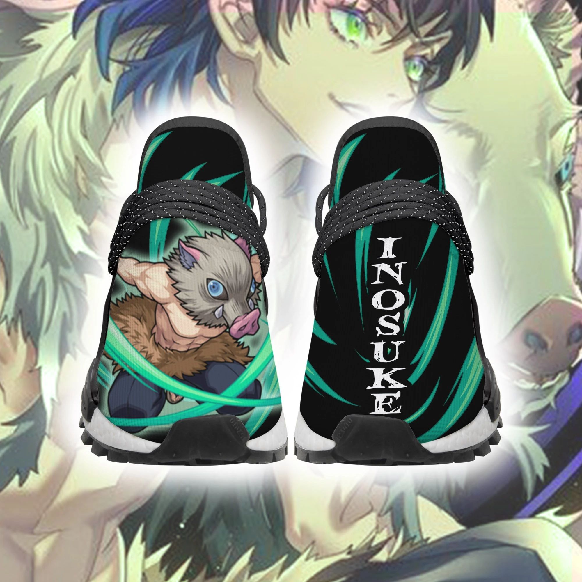 Demon Slayer Shoes Inosuke Shoes Beast Breathing Anime Sneakers – NMD ...